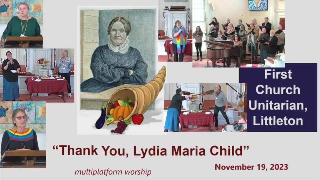 Lydia Maria Child – First Church Unitarian